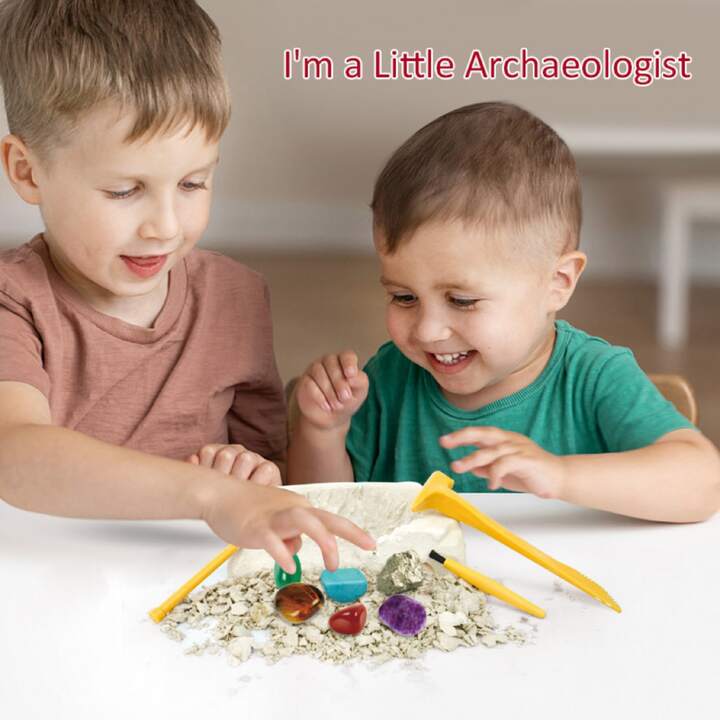 Medium Size 6 Kinds Of Mysterious Treasure Digging Crystal Gemstones ...