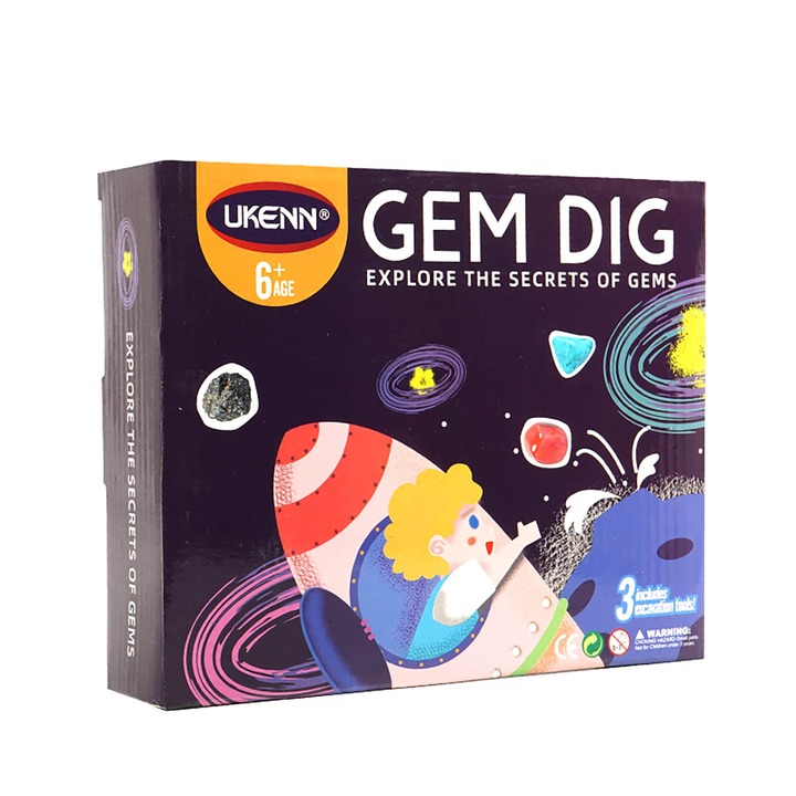 Medium Size 6 Kinds Of Mysterious Treasure Digging Crystal Gemstones ...