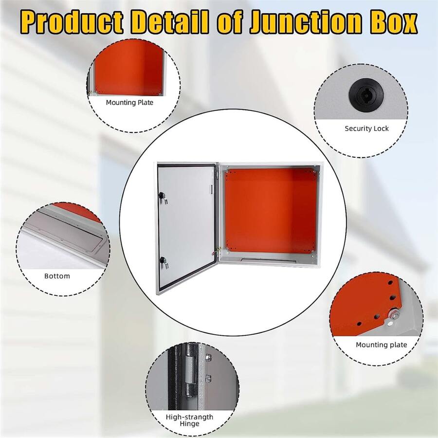 NEMA Steel Electrical Box, IP66 Waterproof & Dustproof, Outdoor/Indoor ...