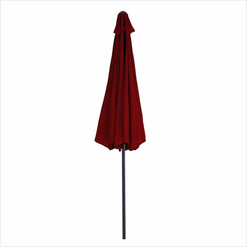 10 Foot Aluminum Pole Patio Umbrella with Tilt Red Canopy | SHEIN USA