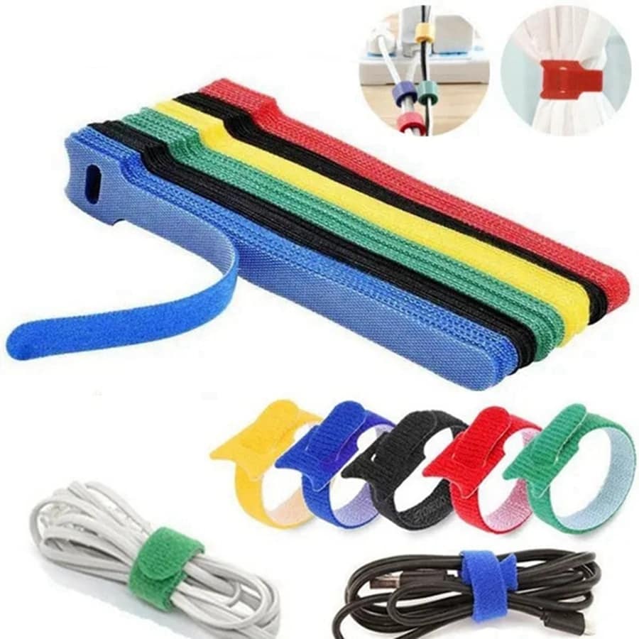 50 Pcs Reusable Cord Organizer Keeper Holder, Fastening Cable Ties ...