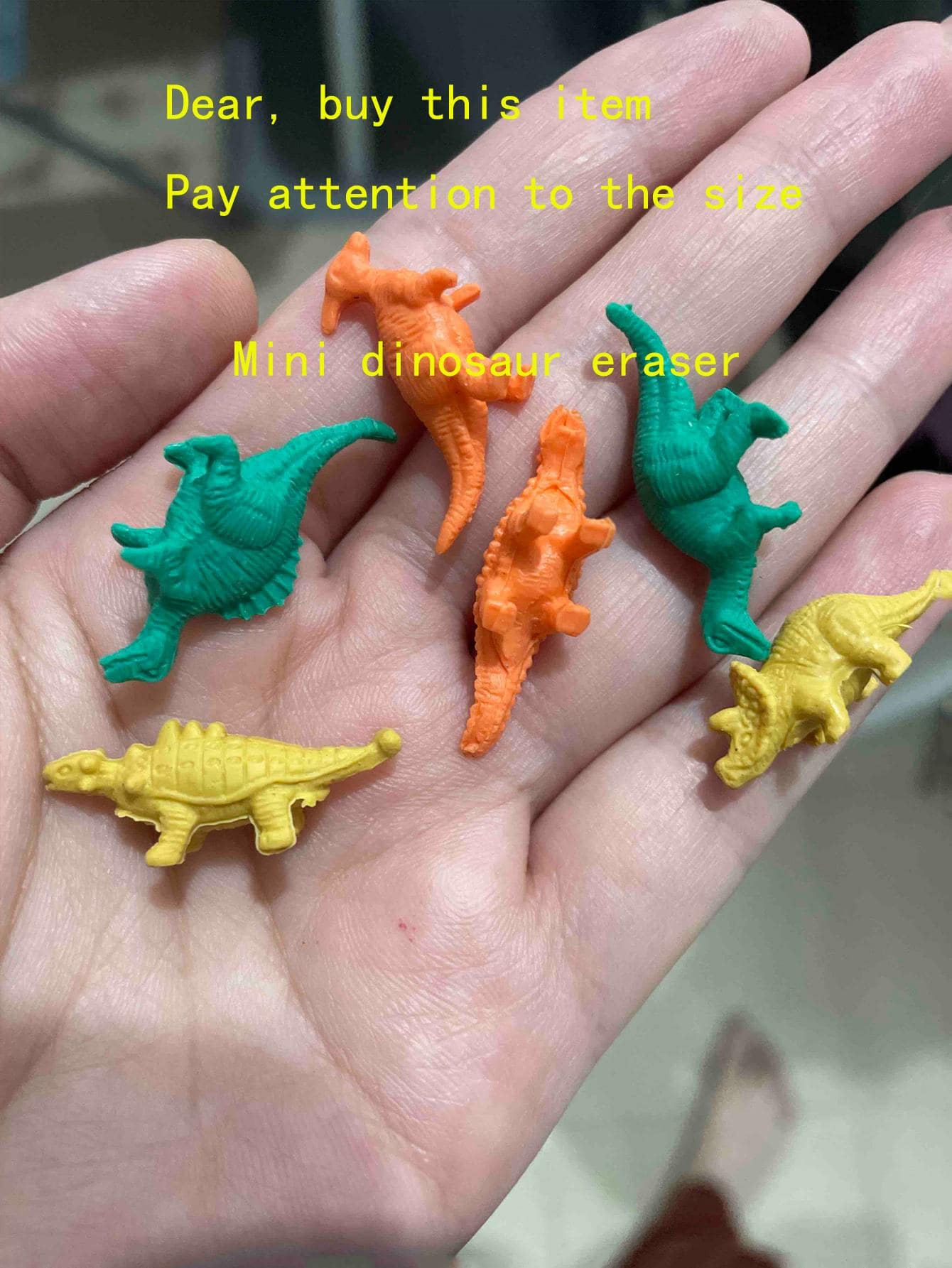 7pcs Mini Dinosaur Egg Set, Fun Animal Erasers for Kids' Cartoon ...