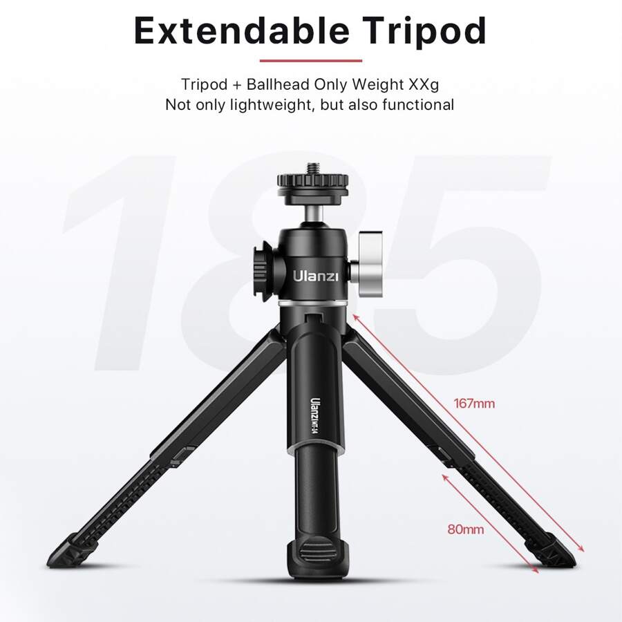 Ulanzi MT-14 Desktop Extension Tripod Mini Vlog Tripod Extend ...