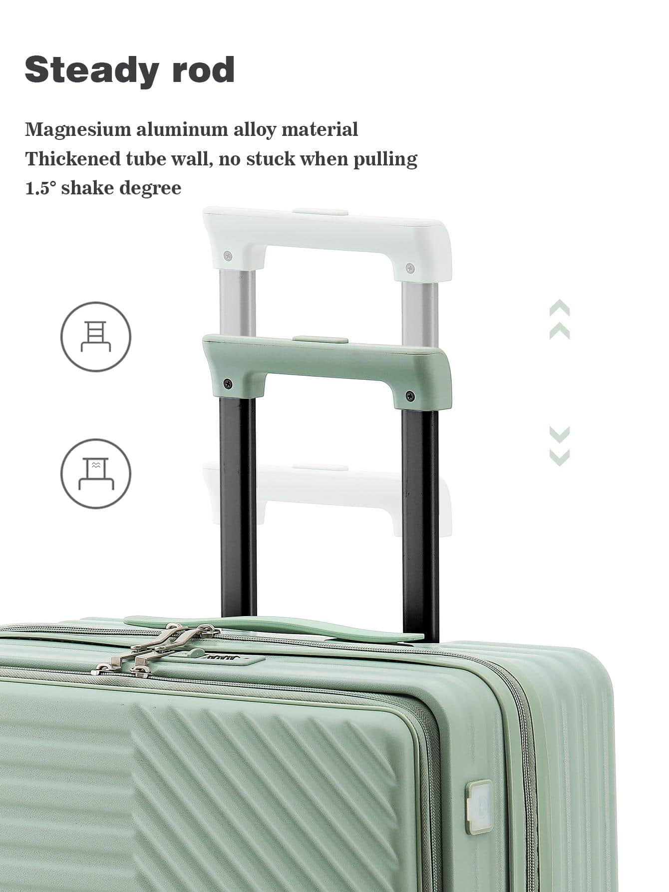 Travel Multi-Purpose Luggage Case, 360° Swivel Wheels With USB Port ...