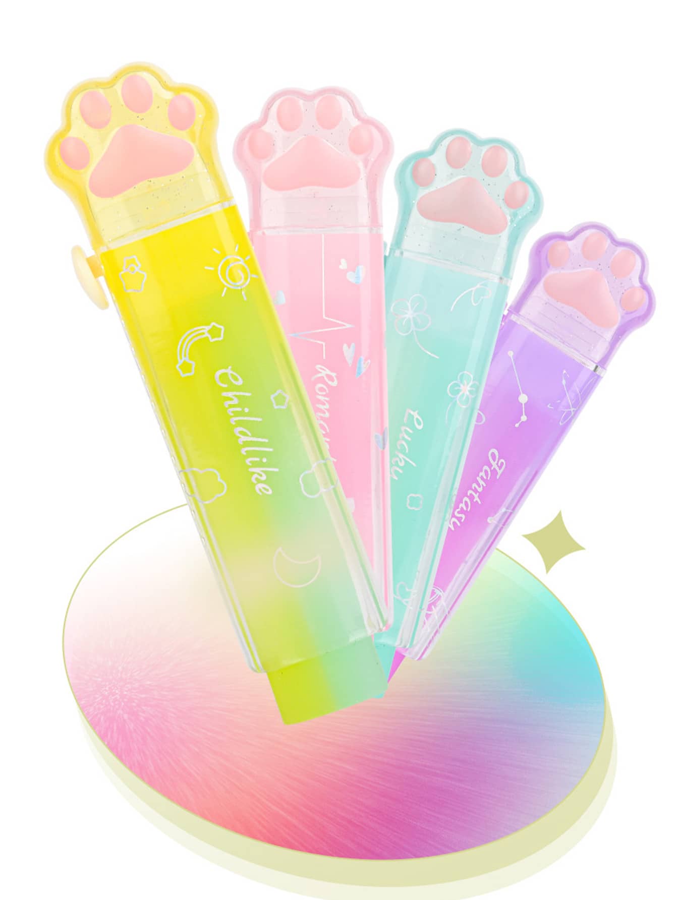 Cute Cat Paw Design Magic Jelly Eraser, Expandable Pull Out Type Eraser ...