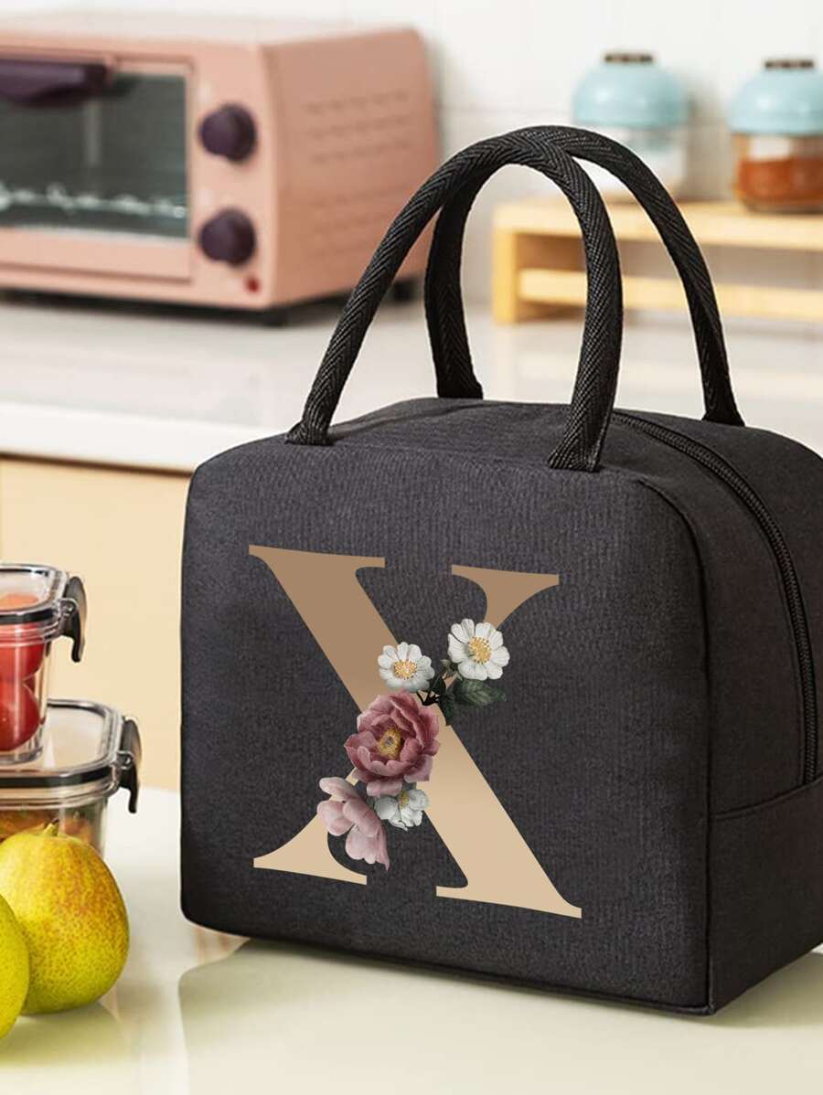 Insulated Thermal Lunch Dinner Bags Canvas Handbag Picnic Travel Cooler ...