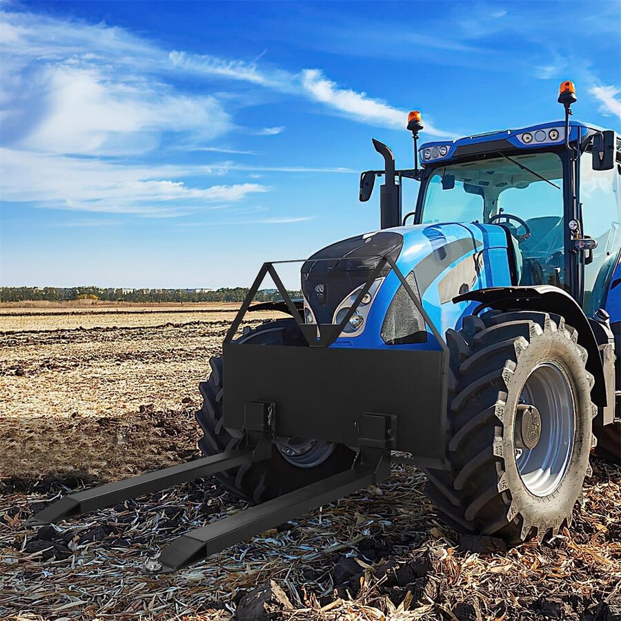 46" Pallet Forks Attachment Skid Steer Forks 2600 lbs Capacity for ...