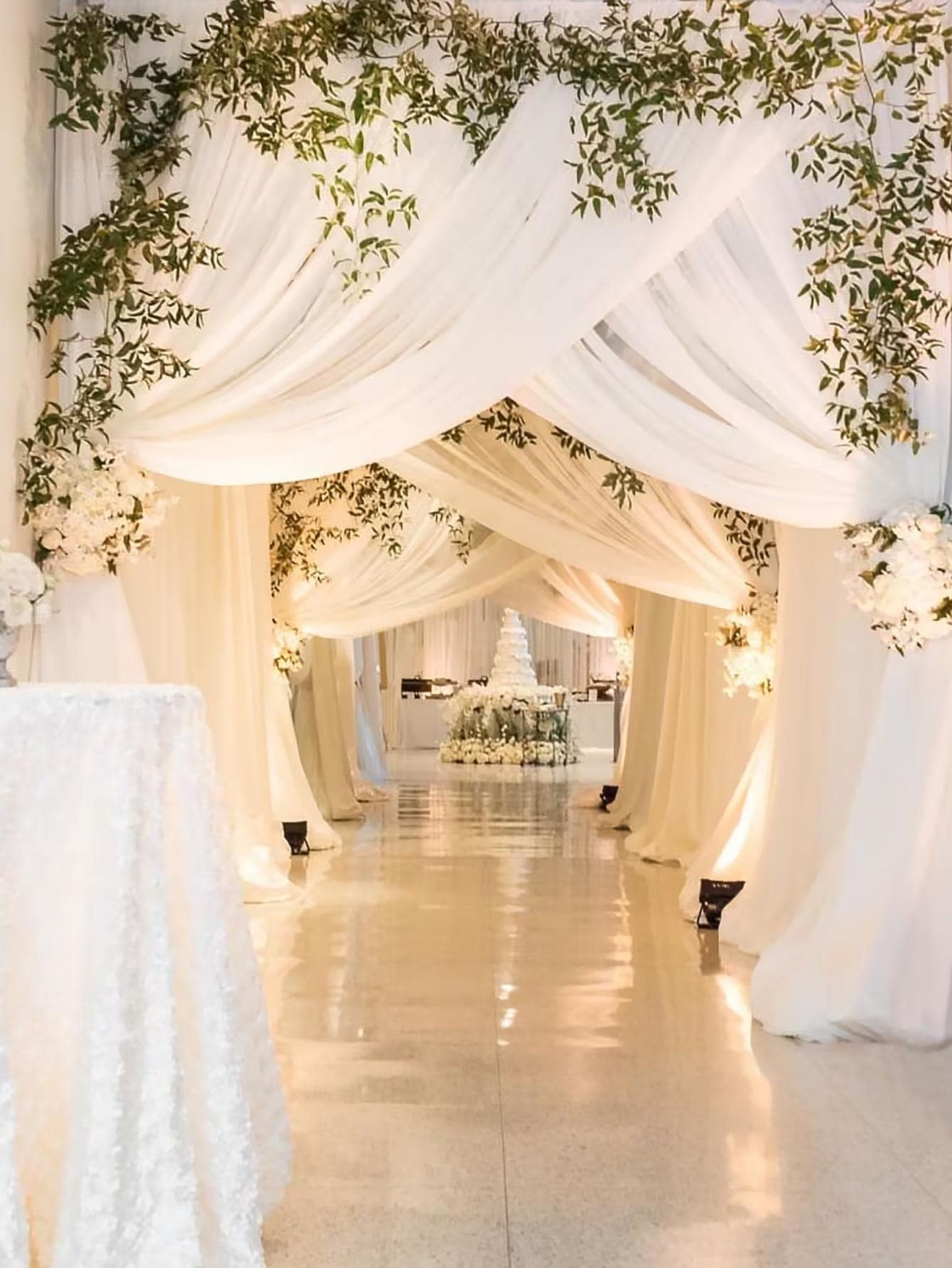 1pc DIY Ceiling Drapes for Weddings Ceiling Curtains with Ceiling ...