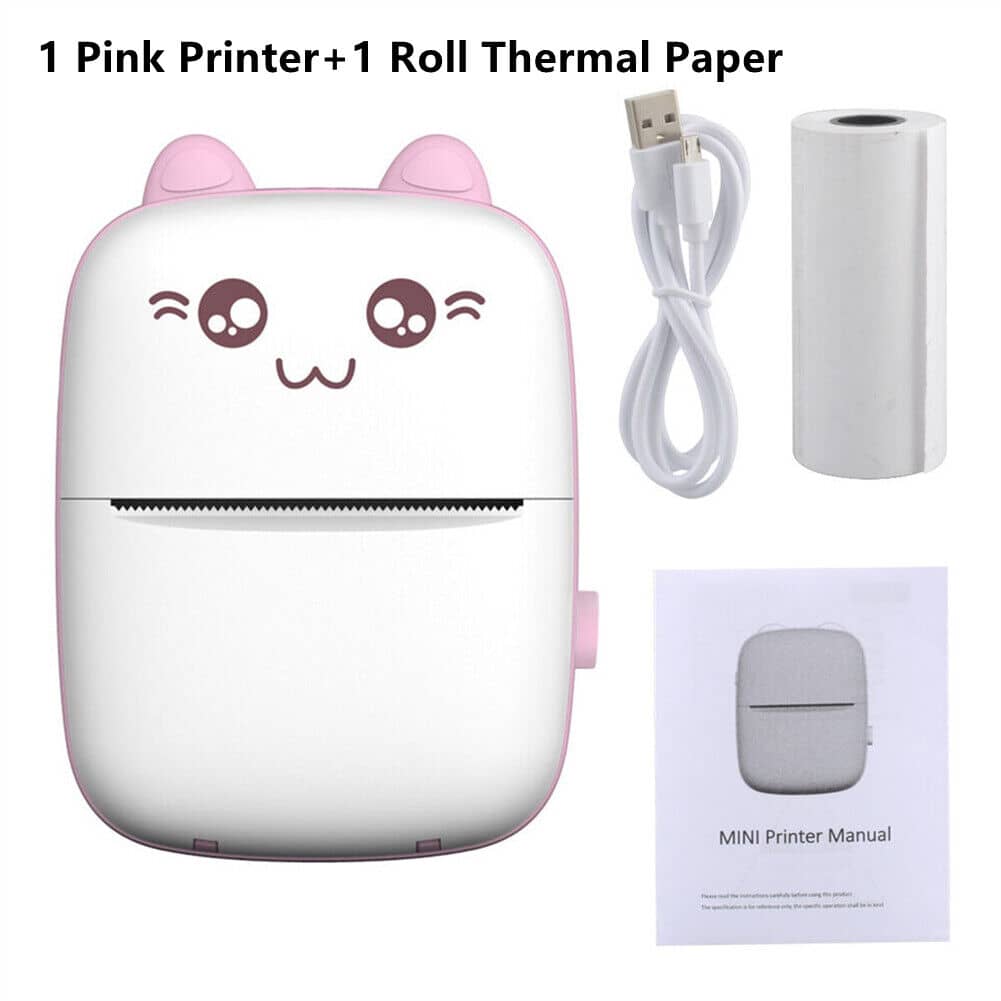 Mini Pocket Thermal Printer Bluetooth Mobile Phone Photos Label ...