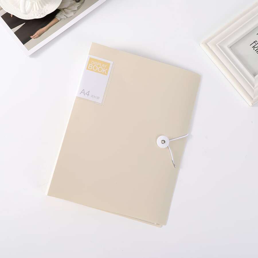 1pc A4 Size File Folder With Multiple Layers, Transparent Inserts, And ...