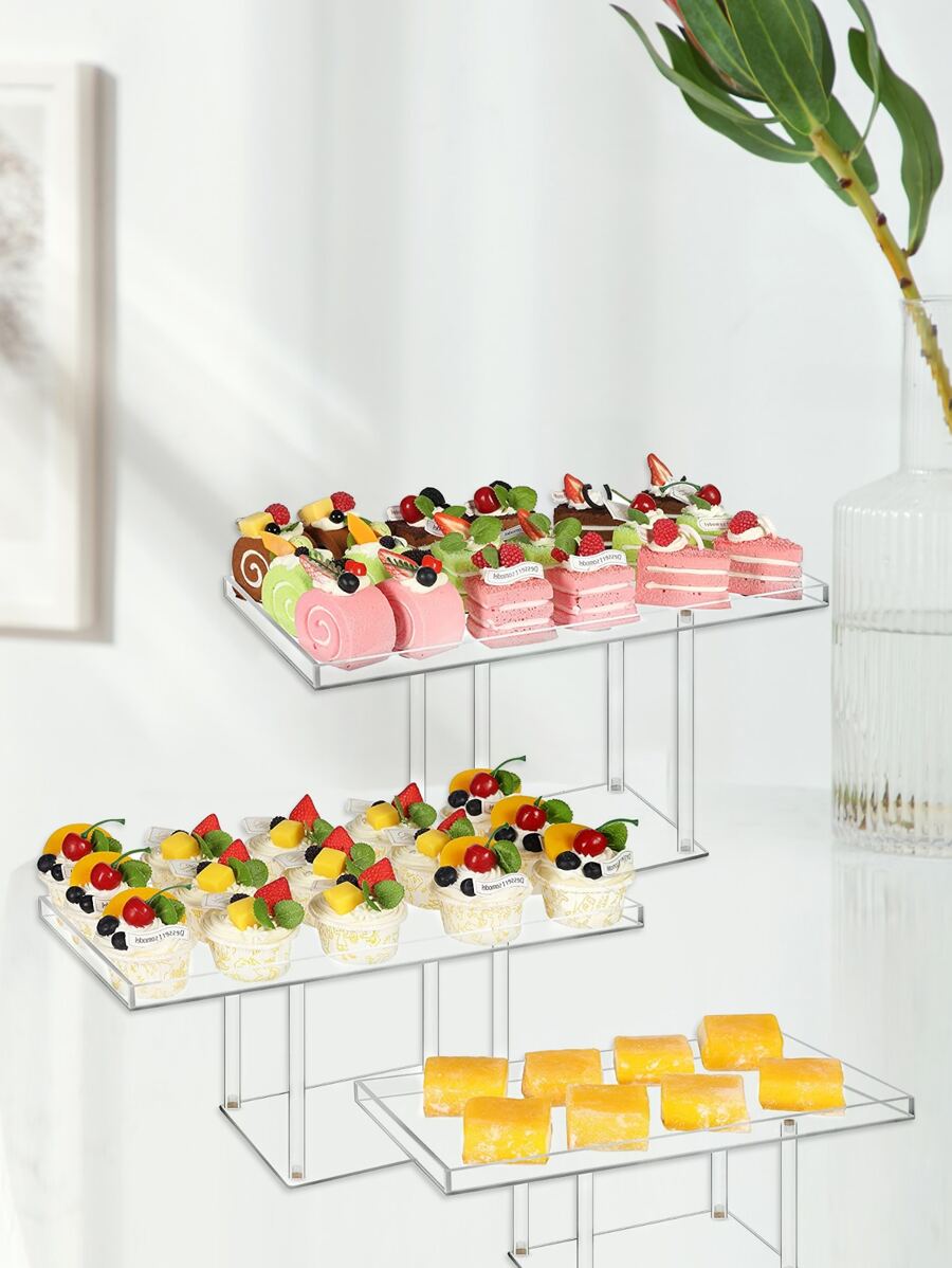 1 Set Dessert Display Stand Kit, Transparent Acrylic Dessert Display ...