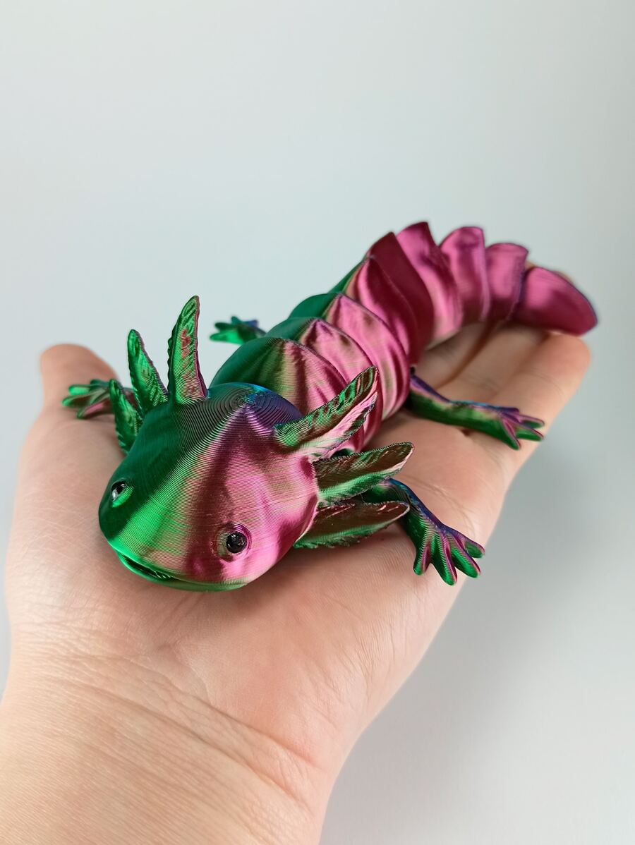 Flexible Axolotl Toy Articulated Axolotl Figure Axolotl From Xochimilco ...