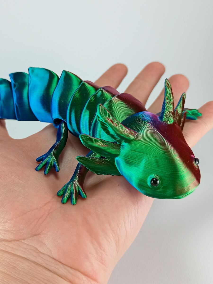 Flexible Axolotl Toy Articulated Axolotl Figure Axolotl From Xochimilco ...