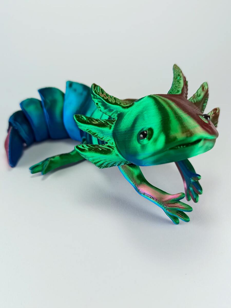 Flexible Axolotl Toy Articulated Axolotl Figure Axolotl From Xochimilco ...