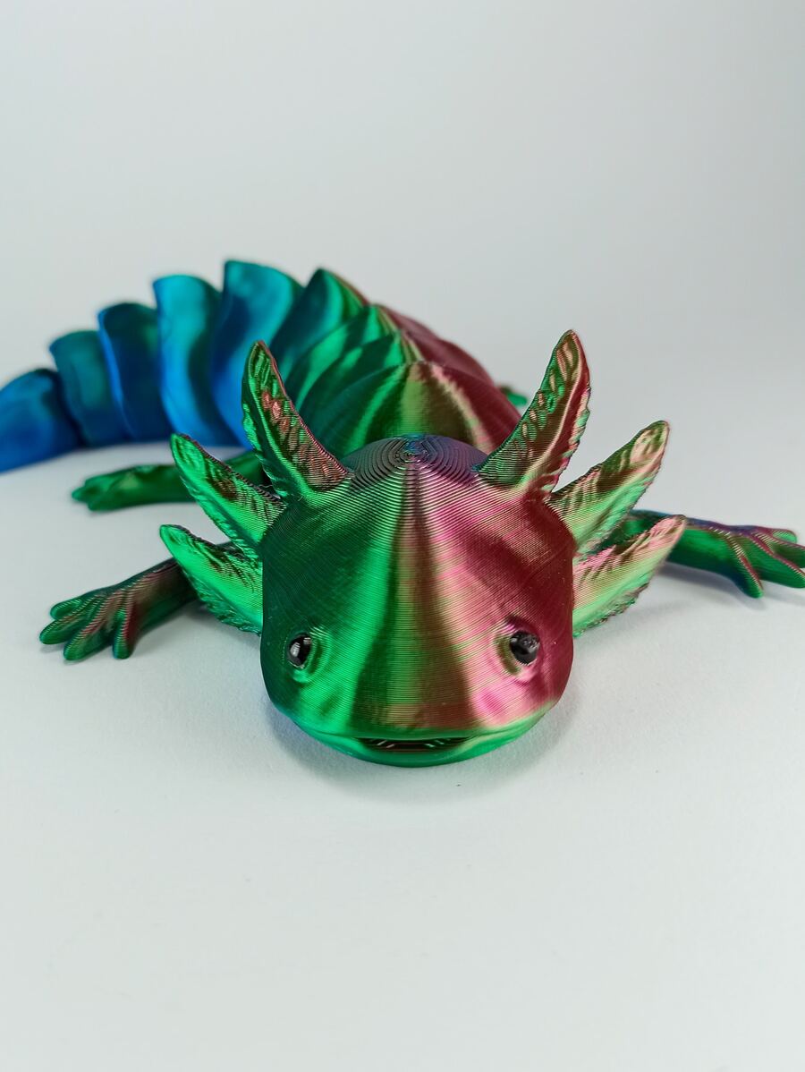 Flexible Axolotl Toy Articulated Axolotl Figure Axolotl From Xochimilco ...