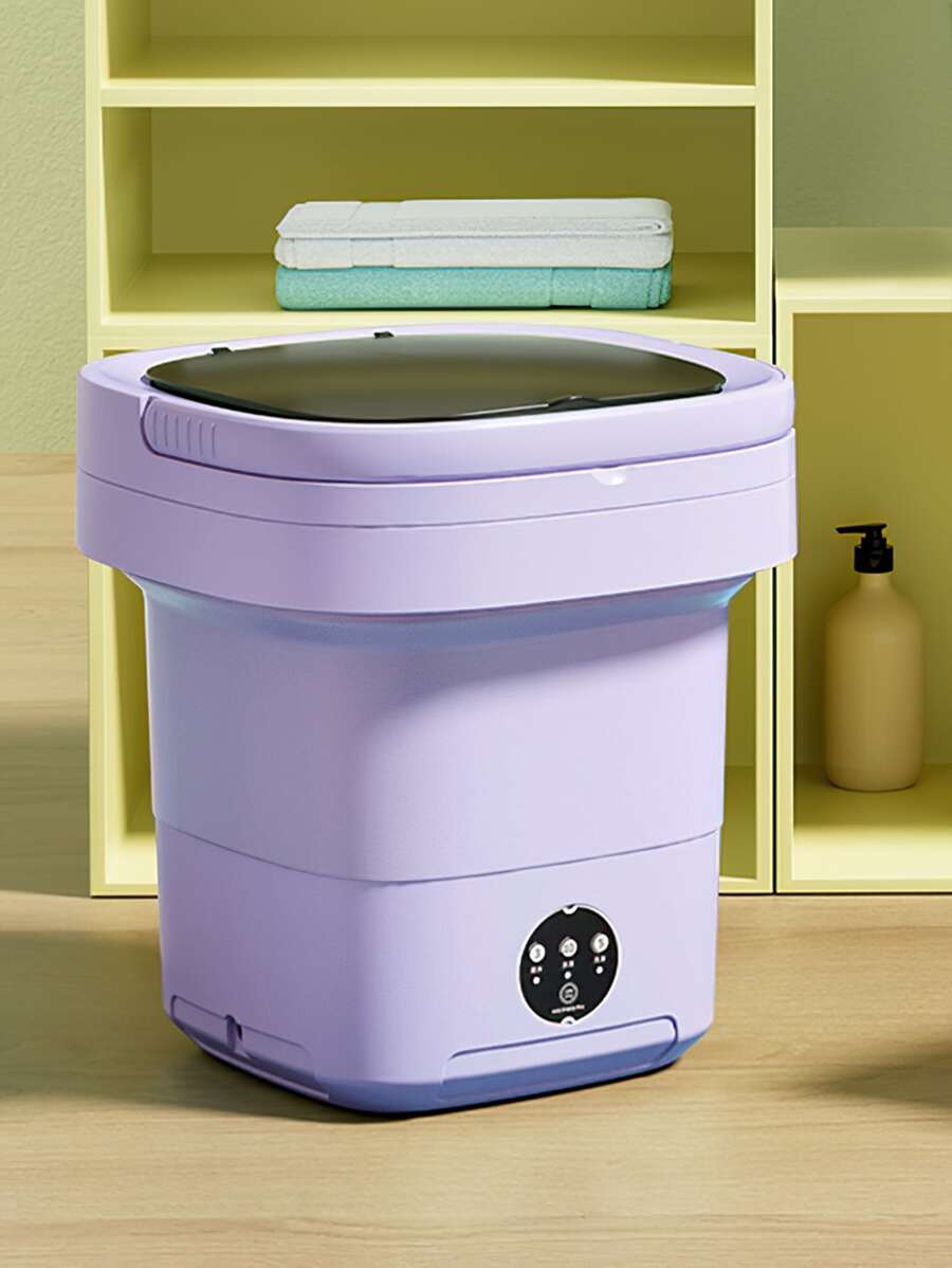 6l Mini-Foldable Washing Machine, Bucket-Type, Portable, Fully Automatic, With Washing And ...