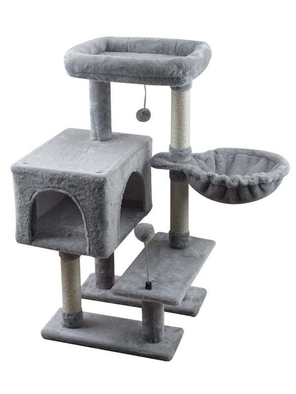 Cute Cat Tree Tower for Indoor Cats Condo with Sisal Scratching Posts ...