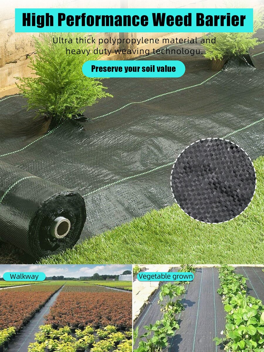 Heavy Duty Grass Barrier Landscape Fabric - Premium Ground Cover ...