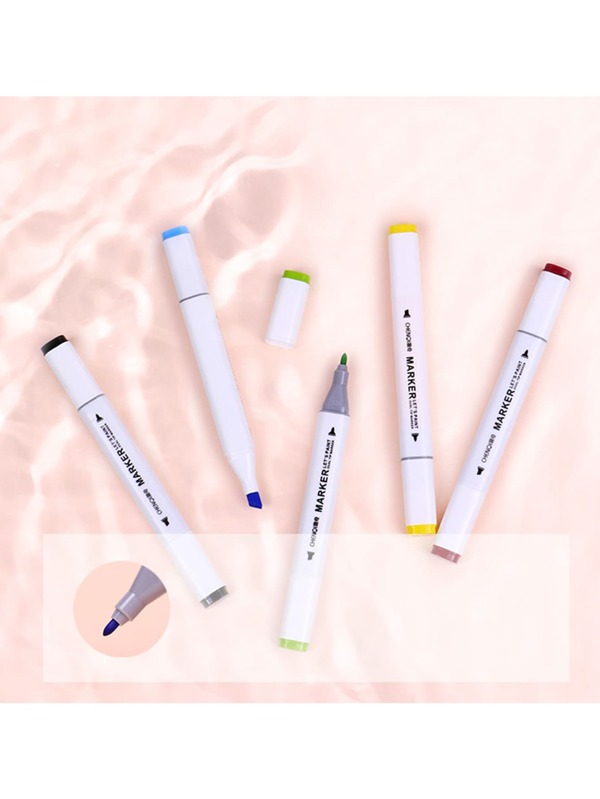 12/24/36/48/60 Colors Dual Tip Marker Pens Set For Artists, Adults ...