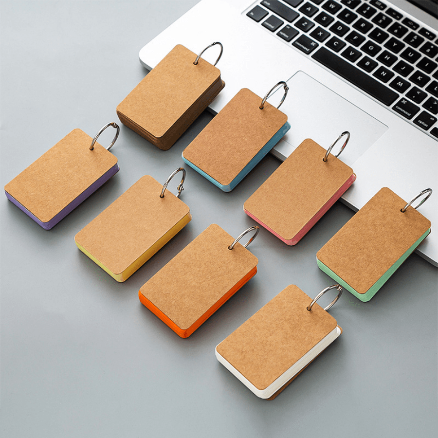 1pc Universal Diy Colorful Metal Ring Hardcover Blank English ...