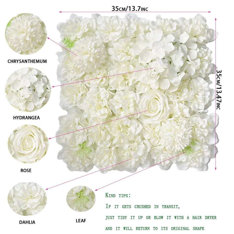 White Rose Flower Wall Backdrop Decoration | SHEIN USA