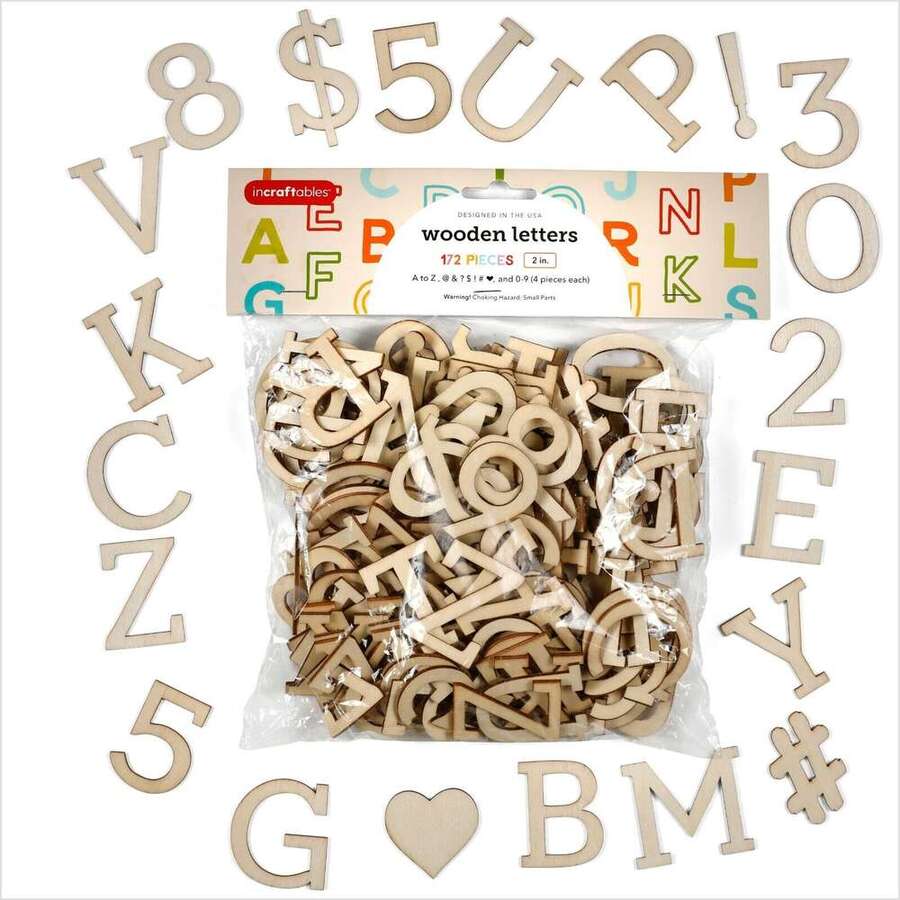 Alphabet Letters, Numbers & Symbols for Crafts (2 inch - 172pcss ...