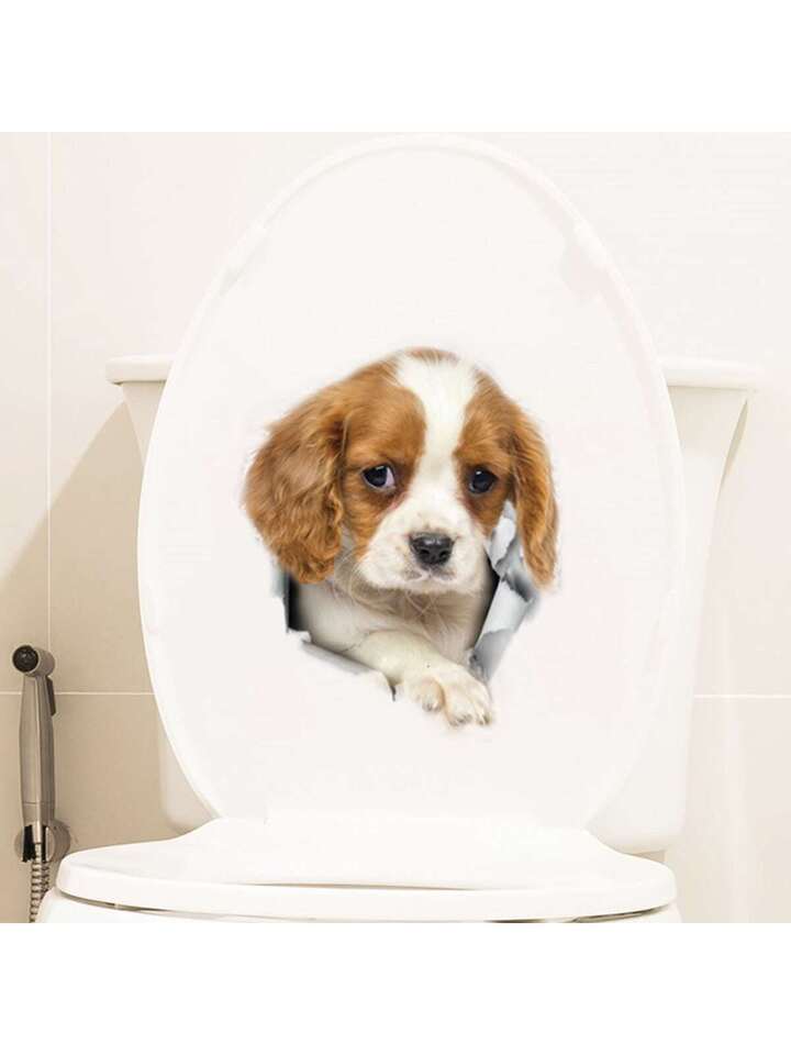 Cartoon Broken Toilet Seat