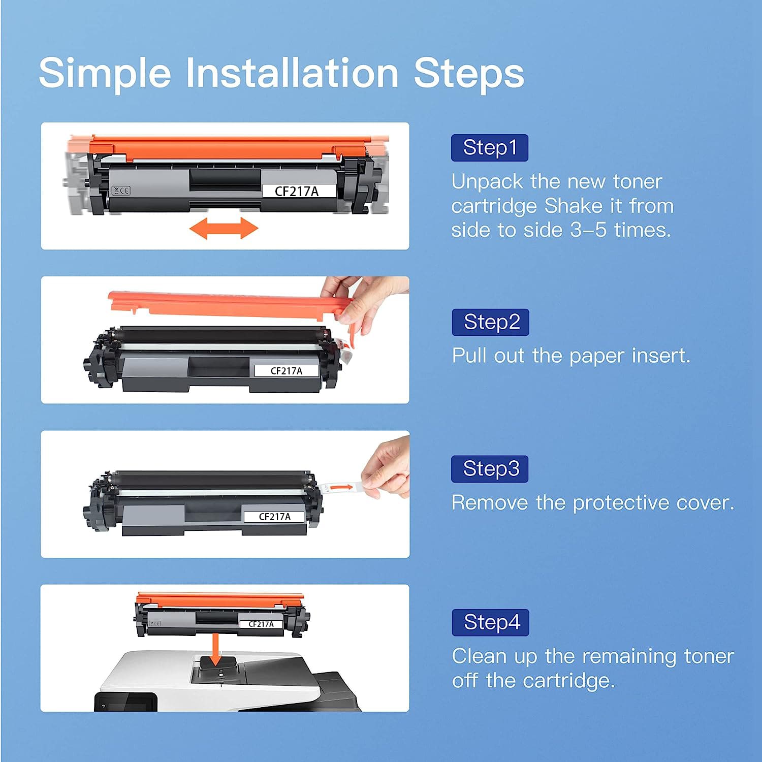 Unidad de tambor de repuesto compatible AN-HF217AU-V7 CF217A para usar ...