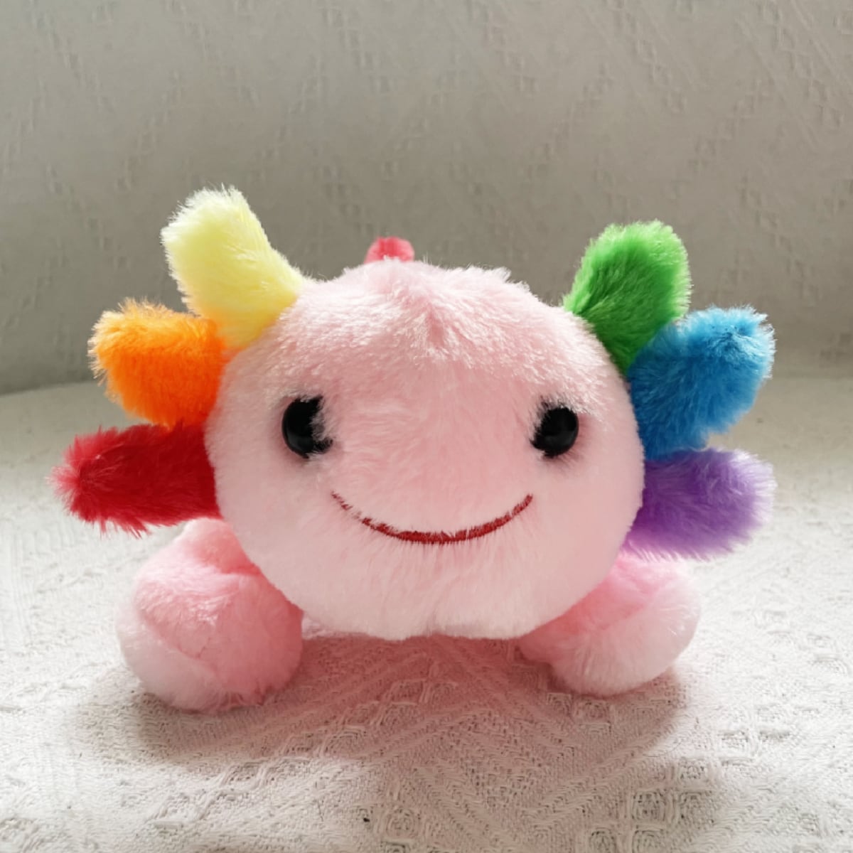 Rainbow Axolotl Plush Toys, Kawaii Stuffed Animal Axolotl Plush Toy ...