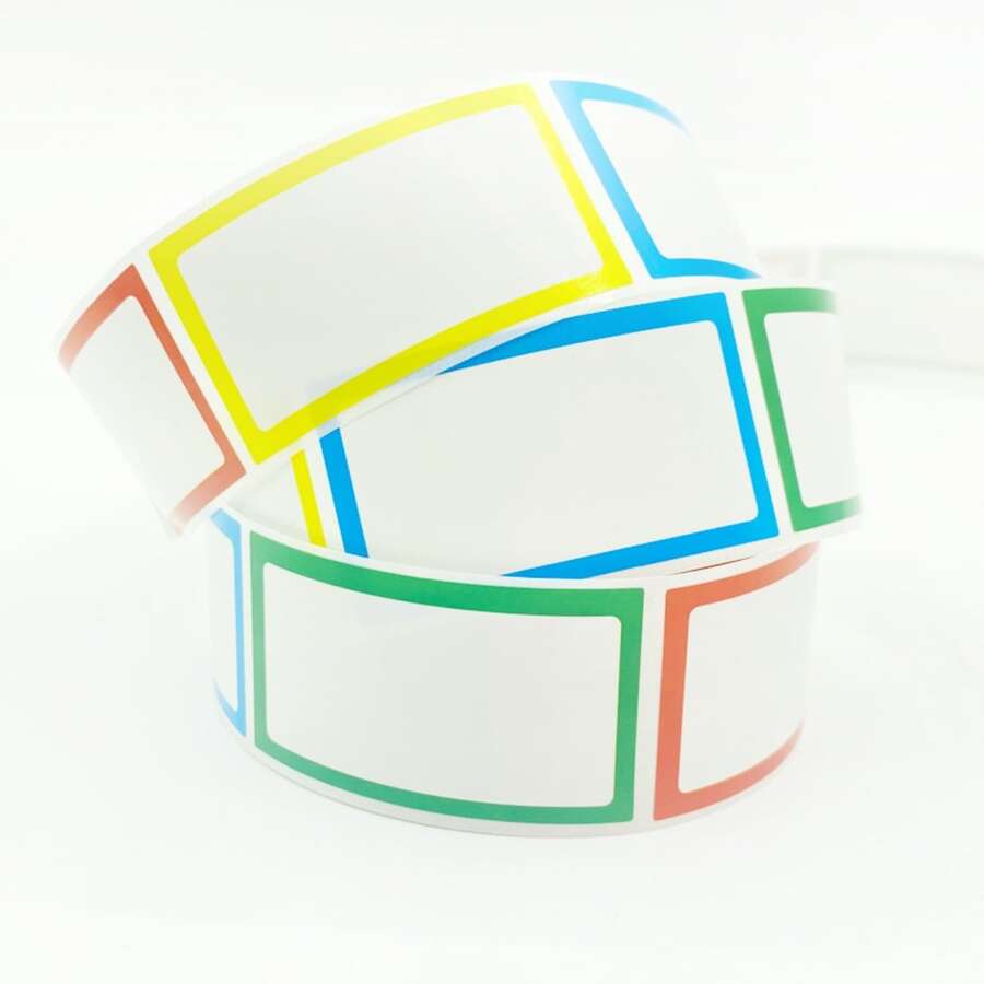250pcs Colorful Blank Stickers For Handwritten Marking, Roll ...