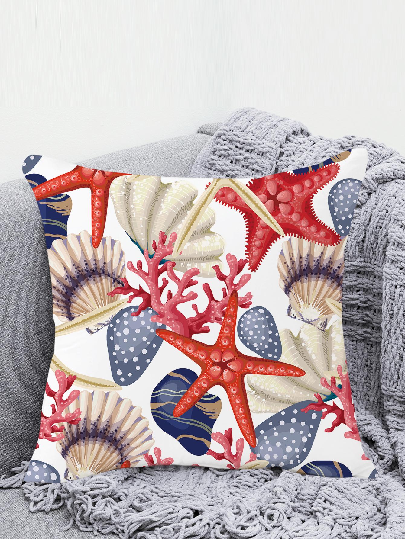 Starfish, Seashell, Coral, Abstract Illustration, Ocean Elements ...