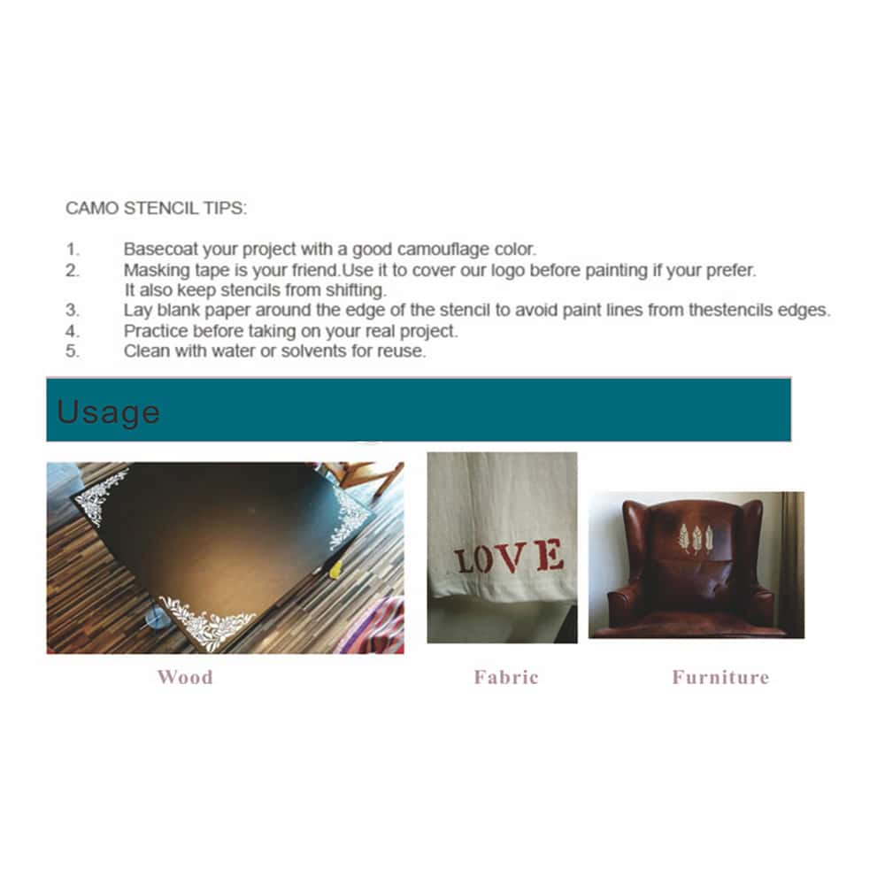 Decorative Reusable Letter Stencil Template Painting Stencils for DIY ...