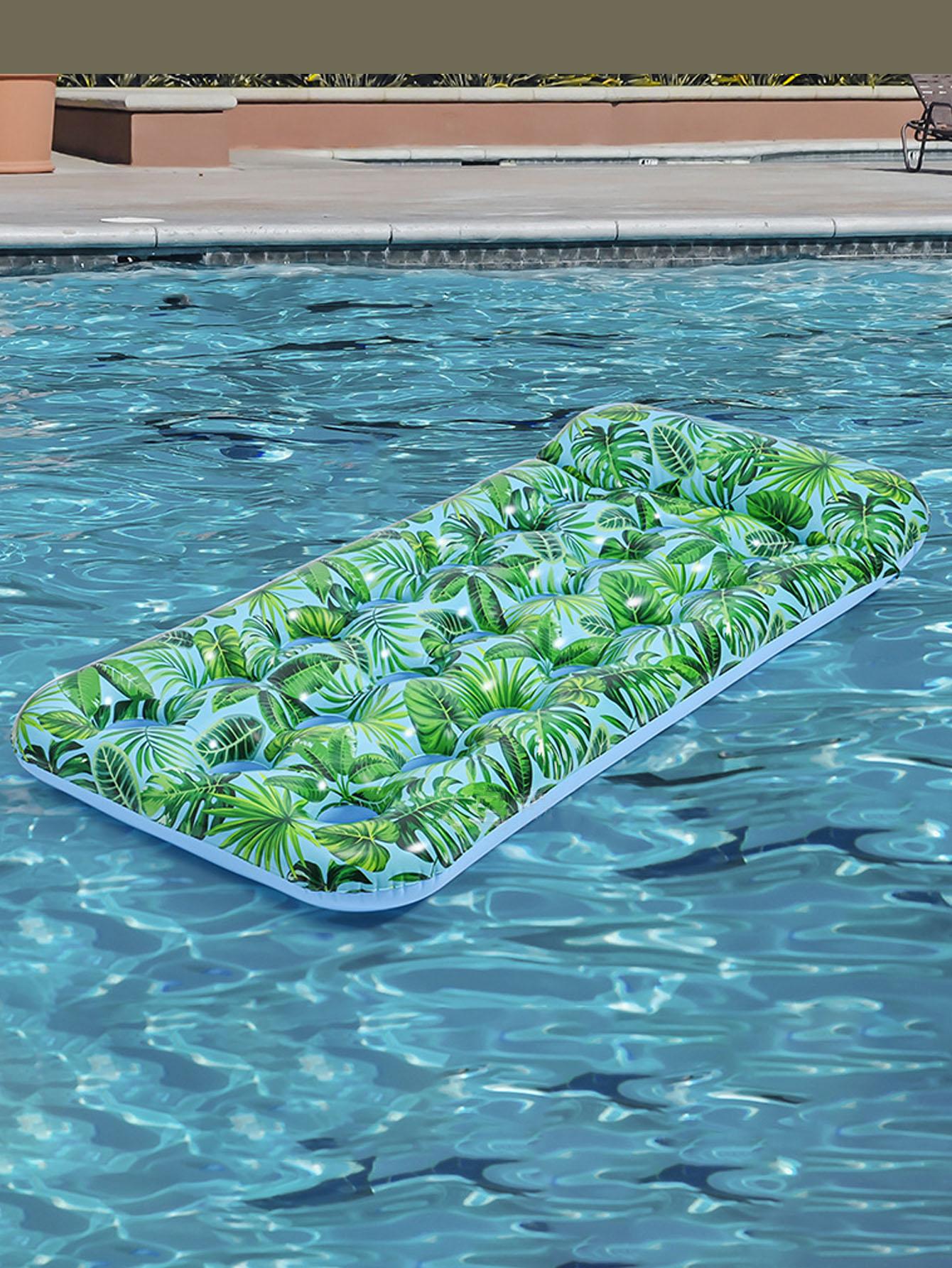 Inflatable pillow hole floating row adult water floating plate ...