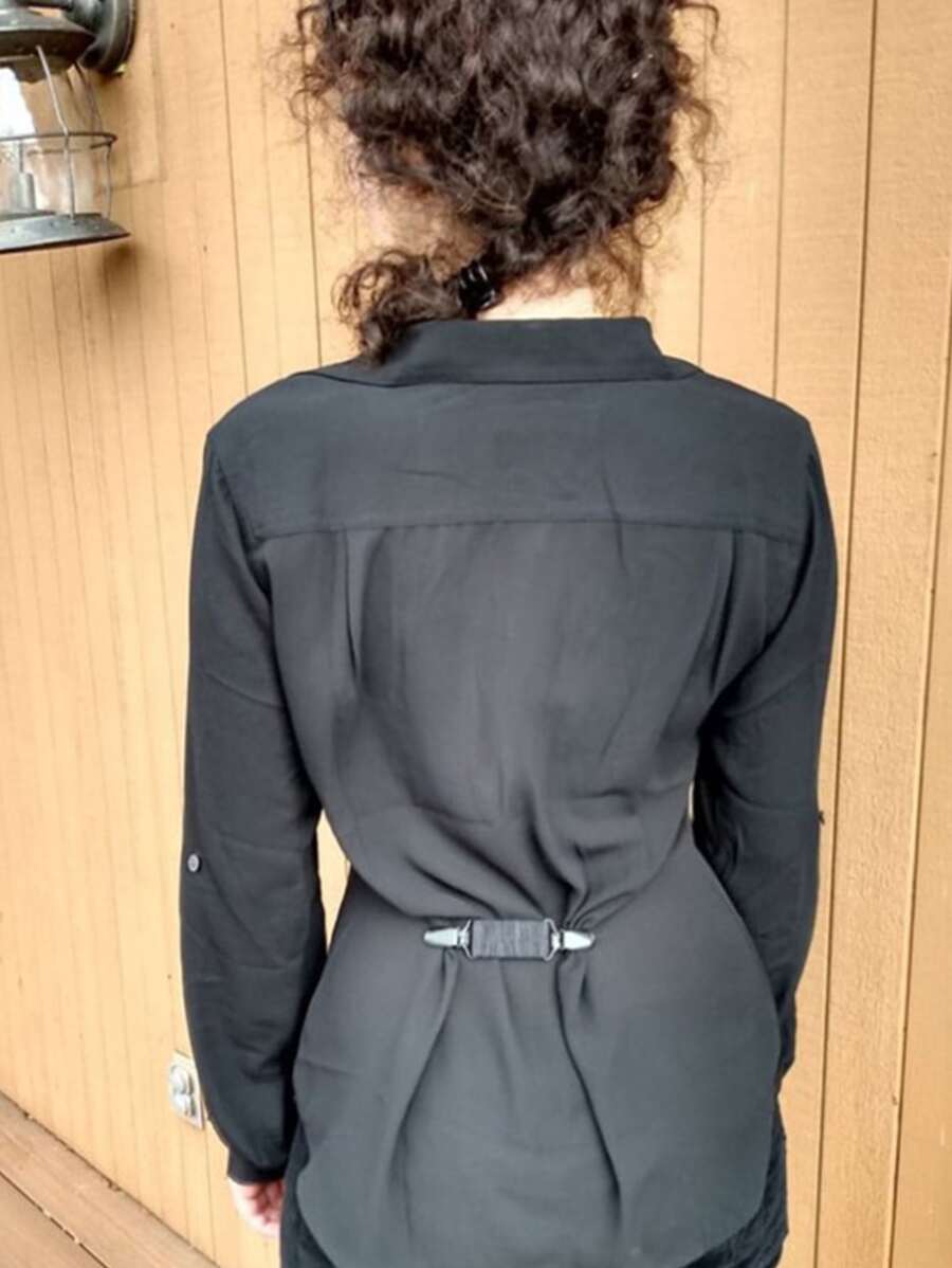 1pc New Dress Cinch Clips Set Elastic Clothes Clip To Tighten Dress ...