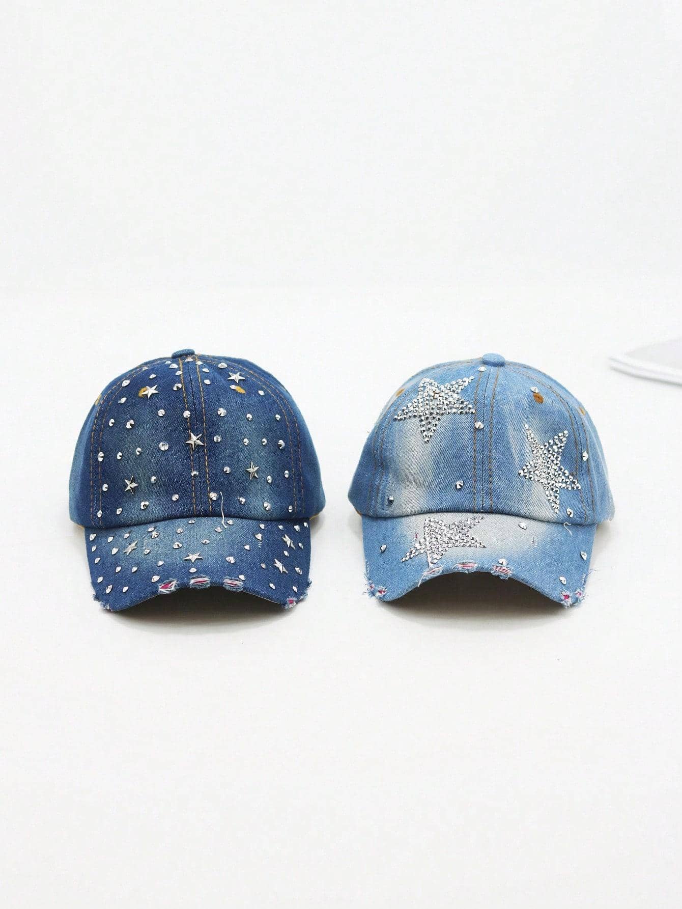 2pcs Rhinestone Star Decor Baseball Cap | SHEIN USA
