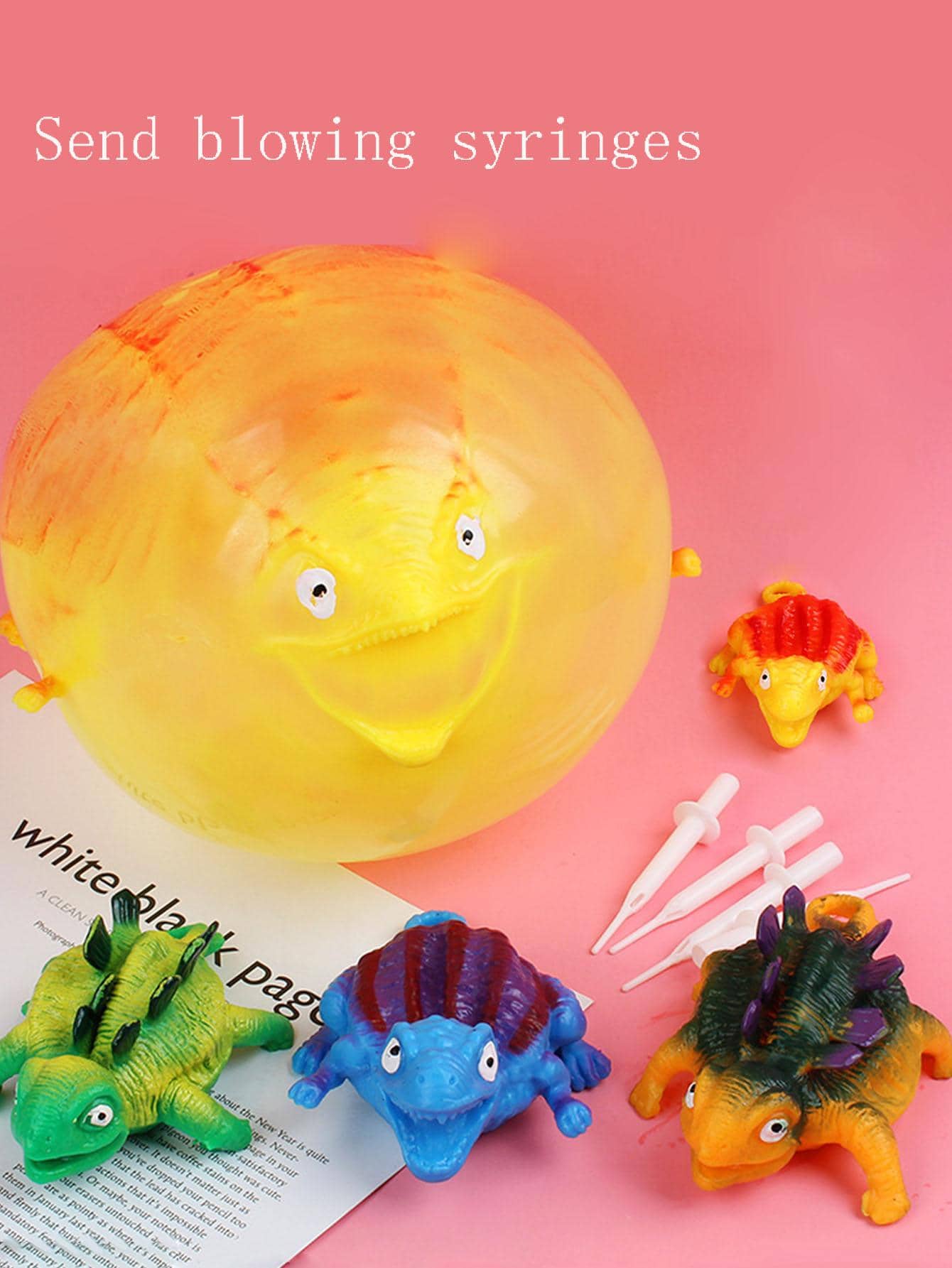 1pc Random Creative Dinosaur Novelty Toy, Cute And Funny Inflatable ...