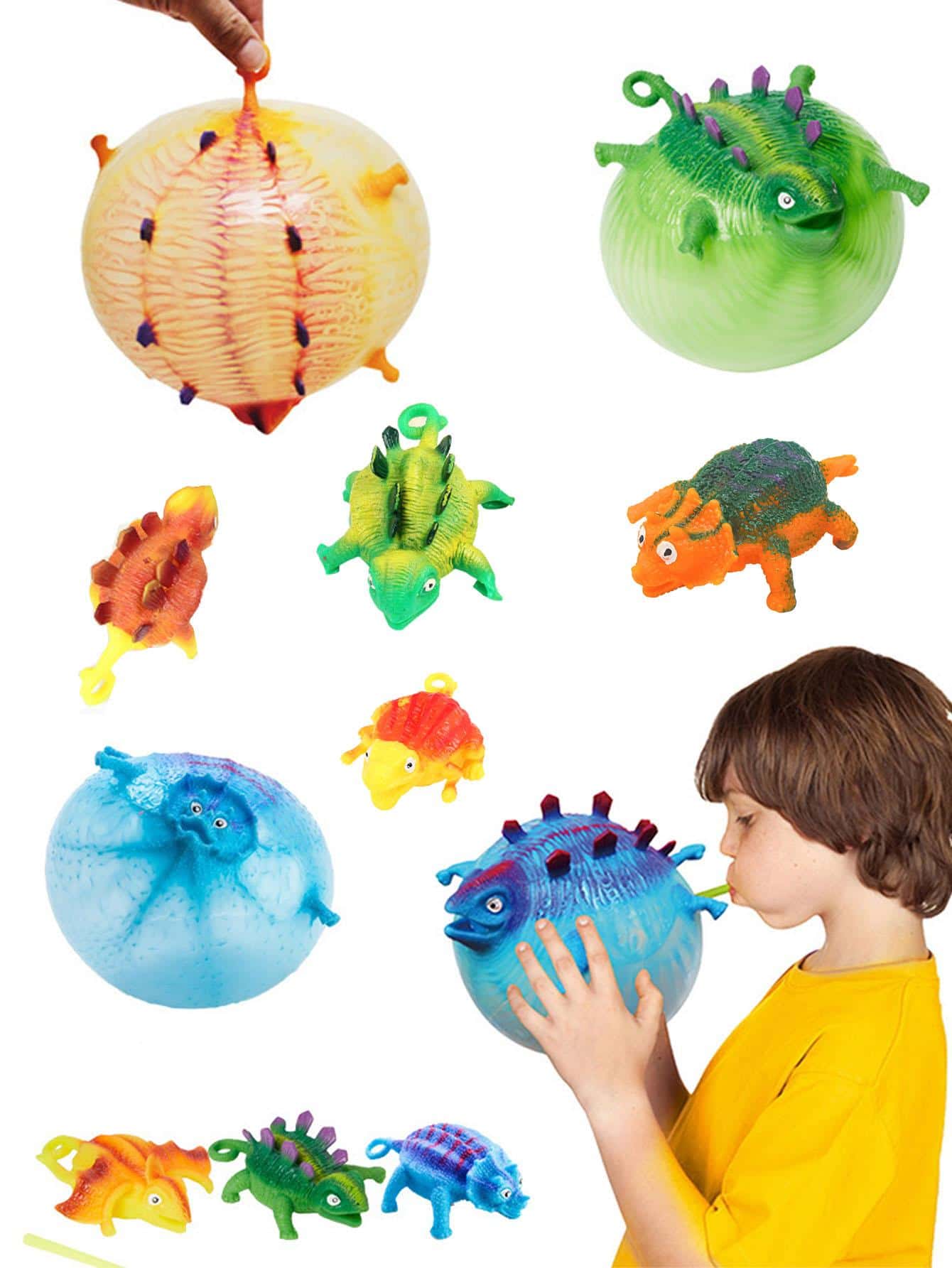 1pc Random Creative Dinosaur Novelty Toy, Cute And Funny Inflatable ...