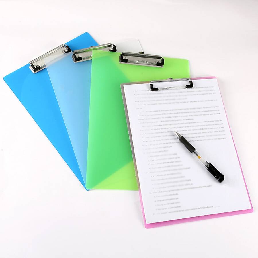 1pc A4 Plastic Pp Writing Pad, Suitable For Office/meeting Documents ...