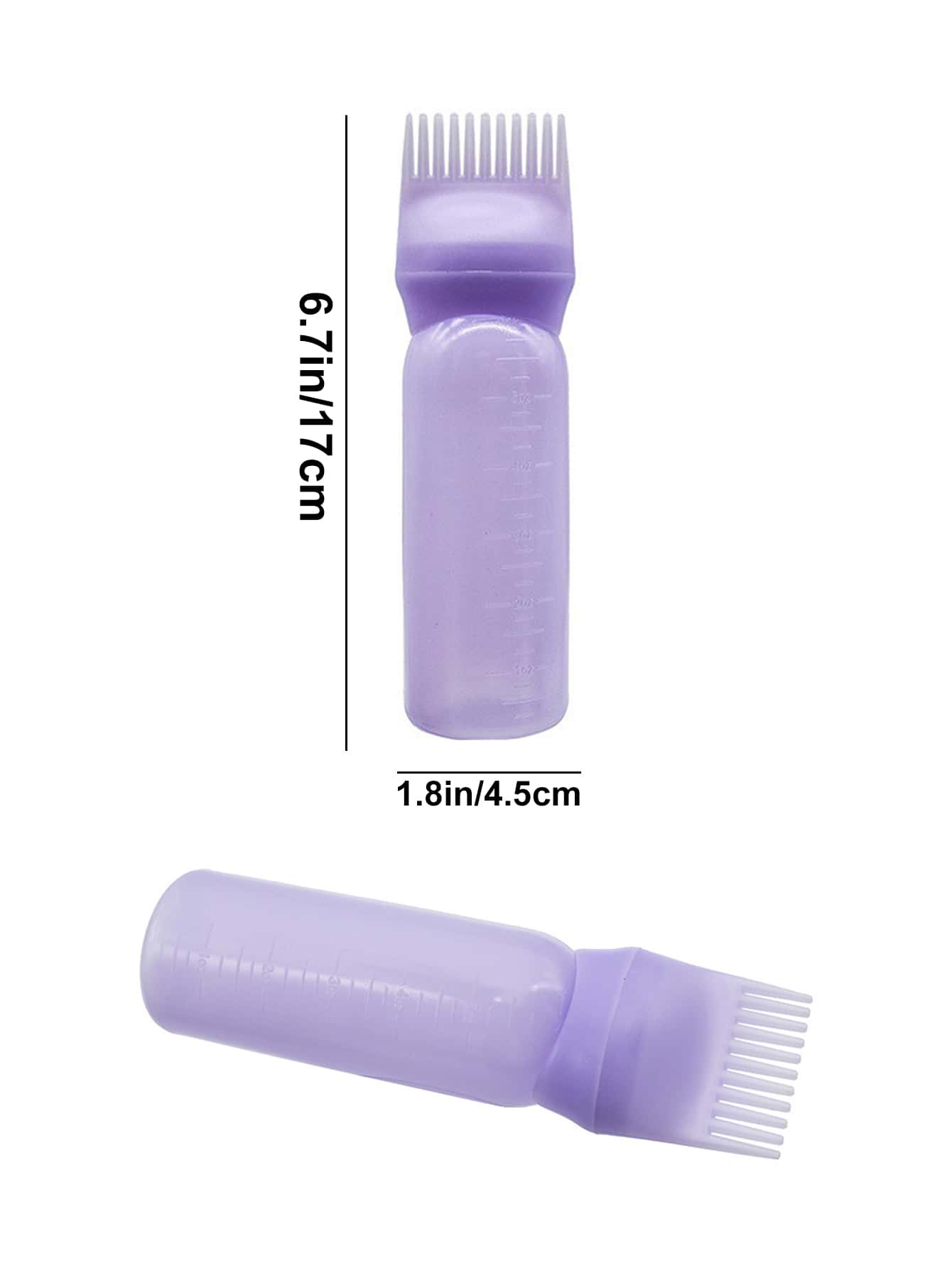 Hair Color Comb Applicator Bottle With 120ml Dye Cream Purple | SHEIN USA