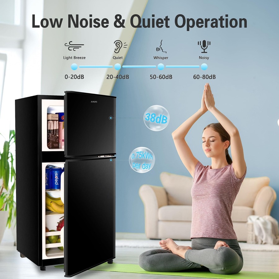 3.5Cu.Ft Compact Refrigerator Mini Fridge with Freezer, Small ...