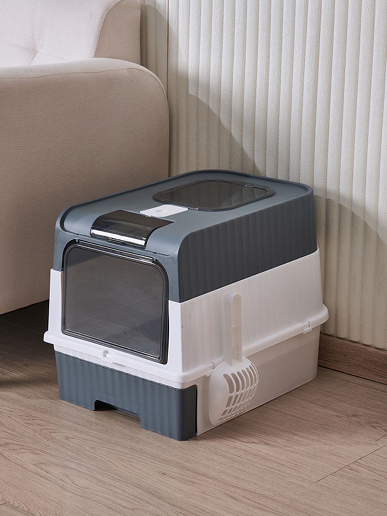 Small Draw-Out Type Cat Litter Box With Lid For Cats | SHEIN USA