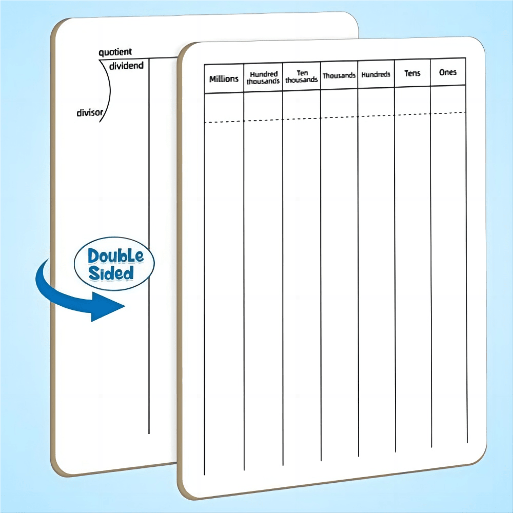 Math Student Mini Whiteboard With Dry Erase Marker, Double Sided Dry ...
