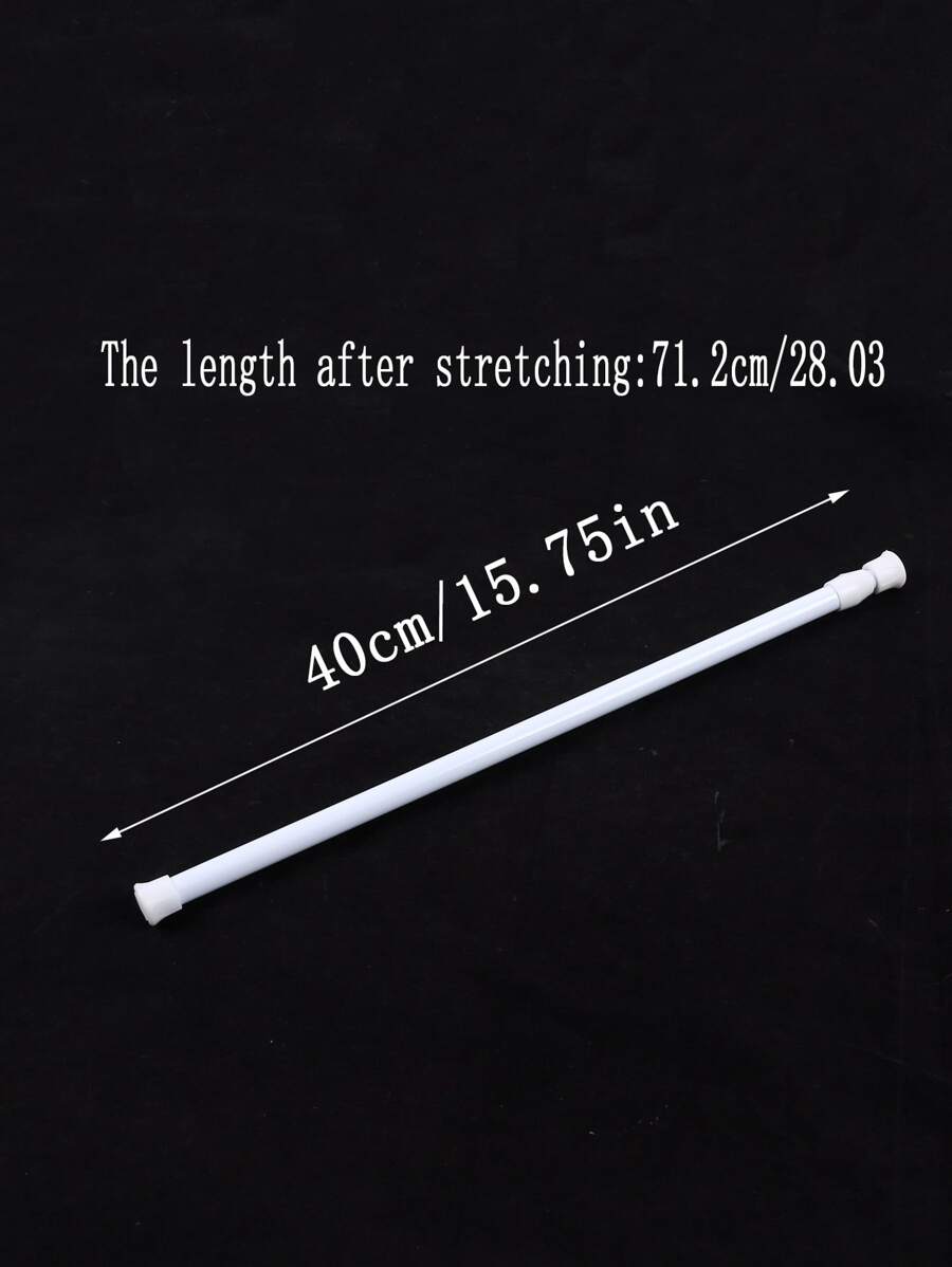 2pcs White Tension Rod 16 To 28 Inch Small Tension Rod Spring Rod ...