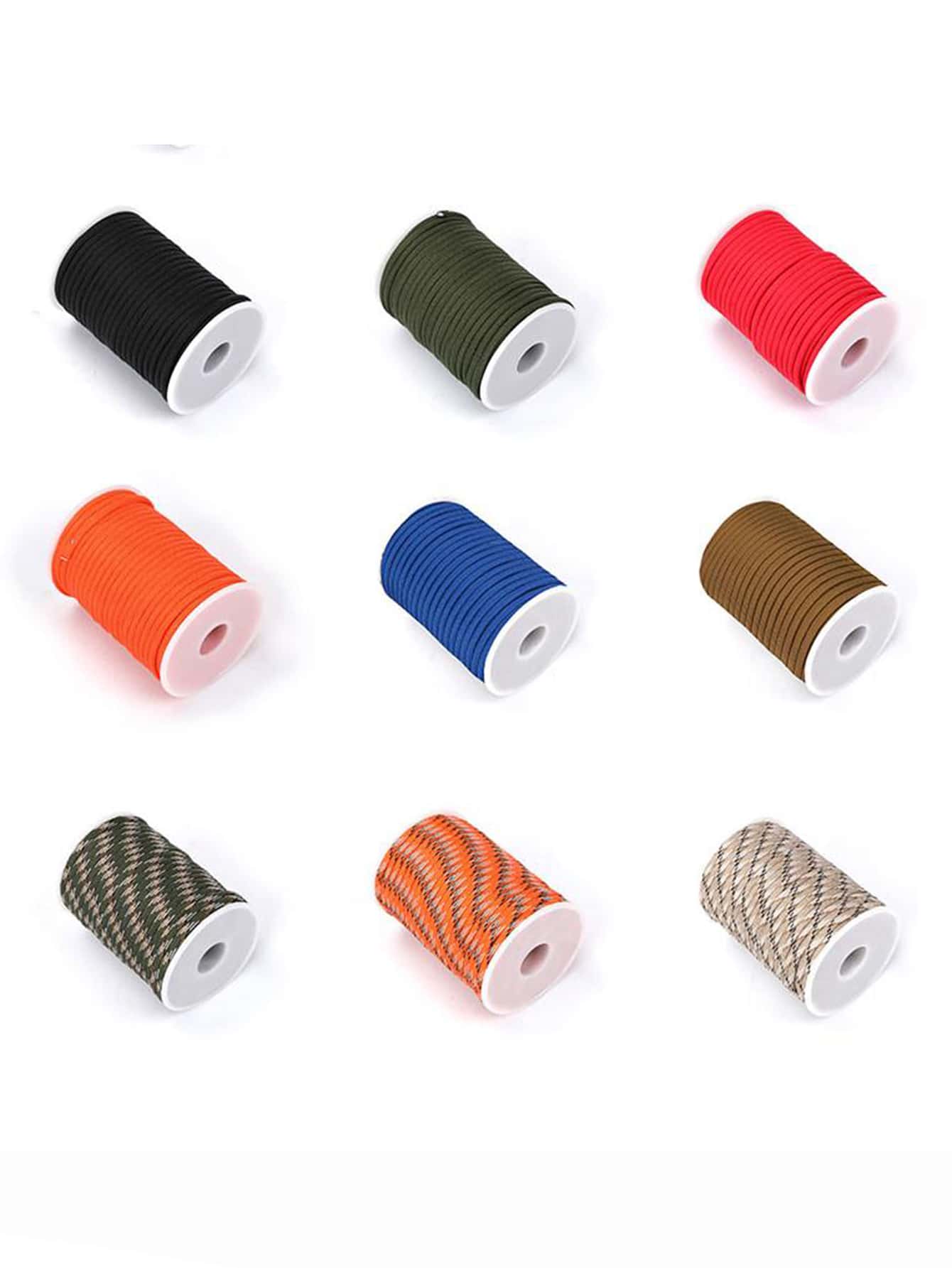 9-core Woven Spool Polypropylene 30m Paracord, Army Green | SHEIN USA