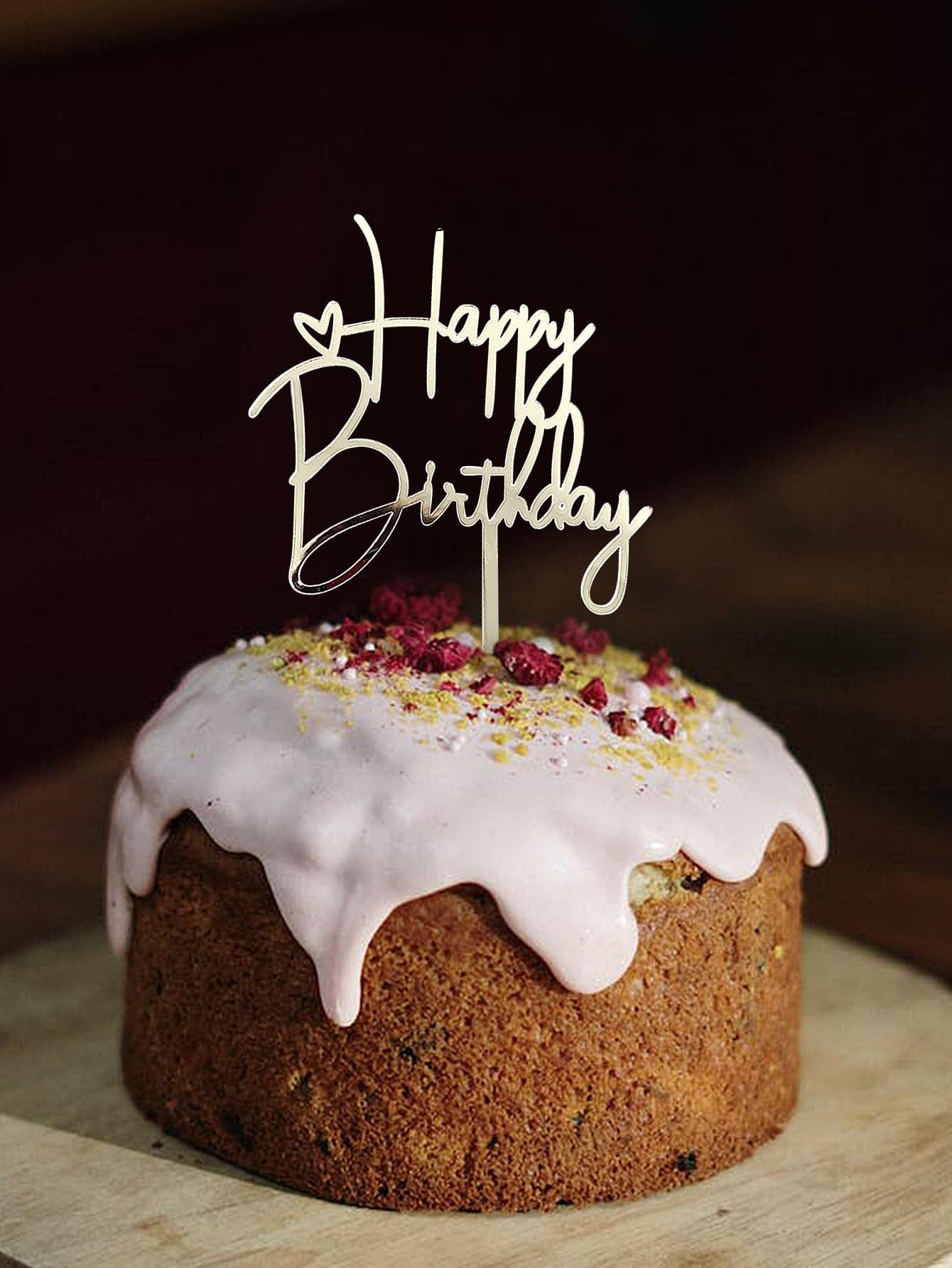 1pc Happy Birthday Cake Topper Star Birthday Cake Topper Happy Birthday