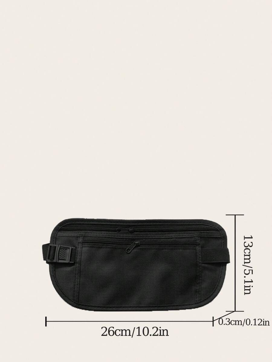 Invisible Travel Waist Packs Pouch for Passport Money Belt Bag Hidden ...