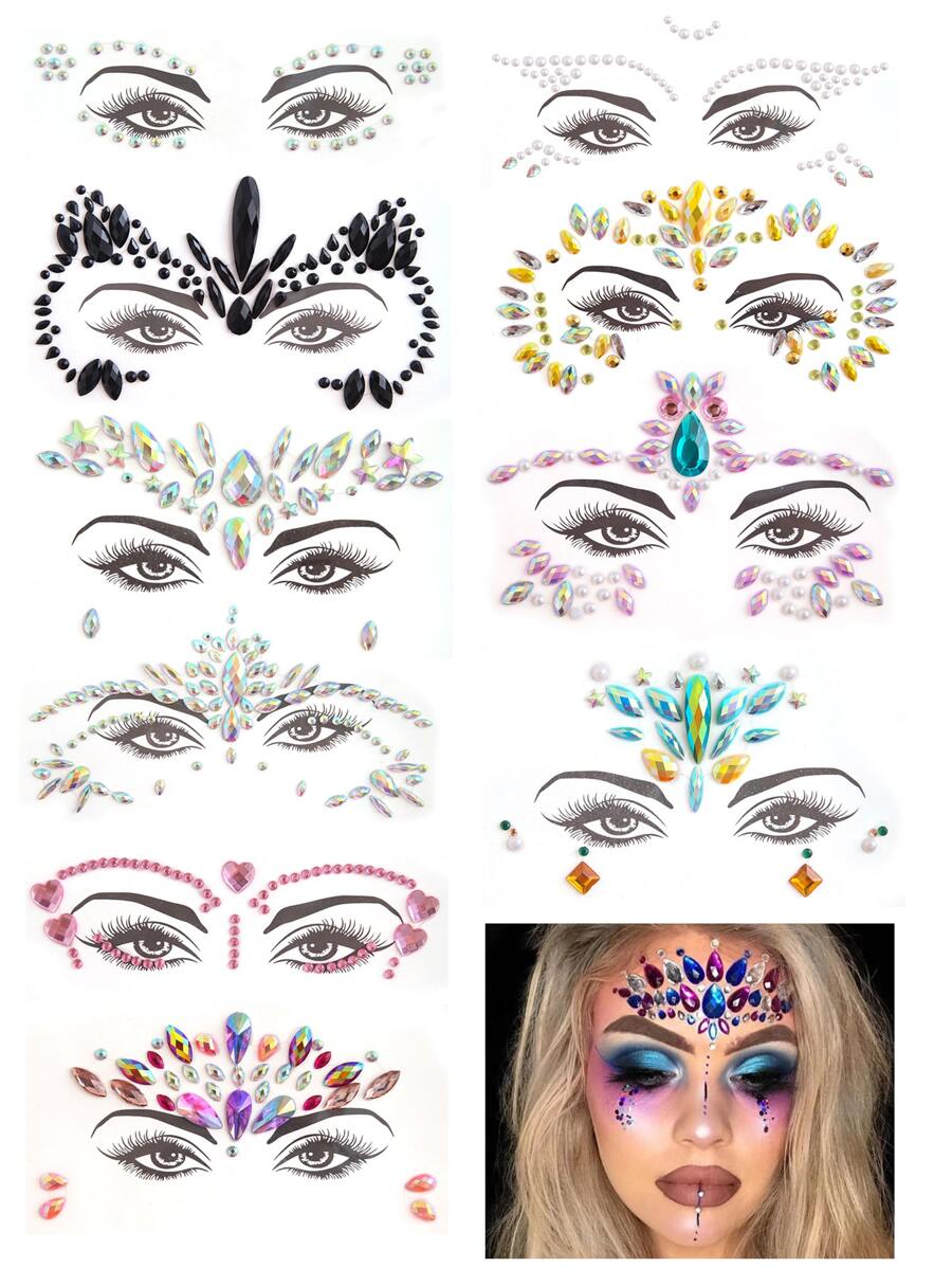 Party Joy 10 Pack Of Star And Moon Stickers, Masquerade Stickers ...