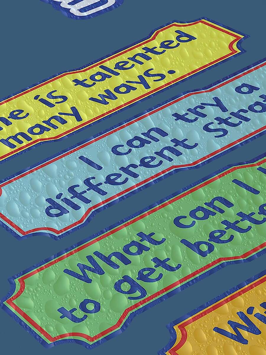 22pcs Set Growth Mindset Posters For Classroom Bulletin Board Display