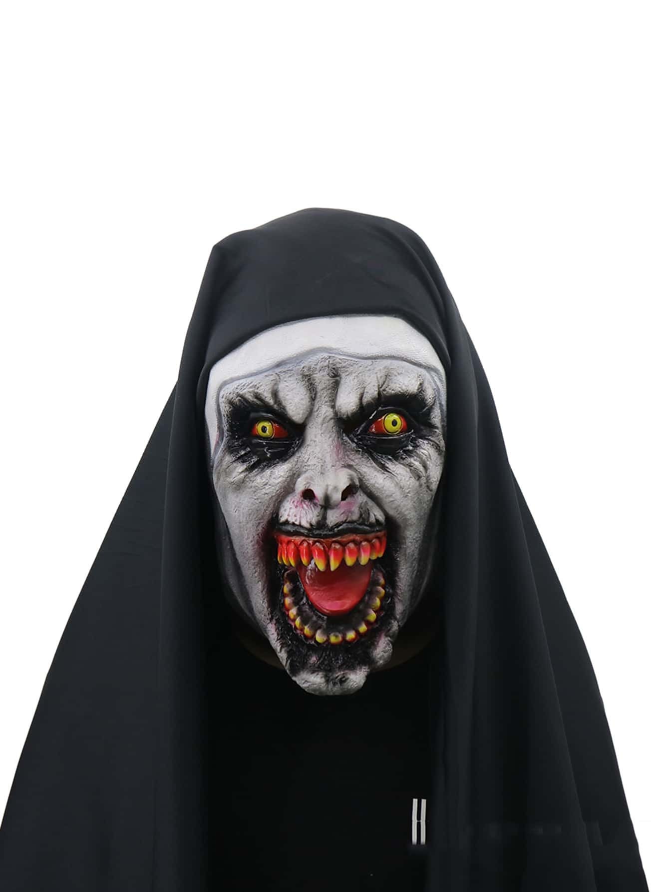 Nun Mask Halloween Horror Scary Scary Beam Female Ghost Face Head ...