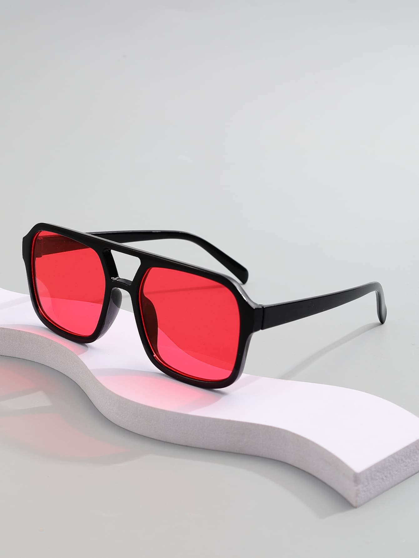 1pair Fashion Square Frame Eyeglasses, Korean Style Retro High-End ...